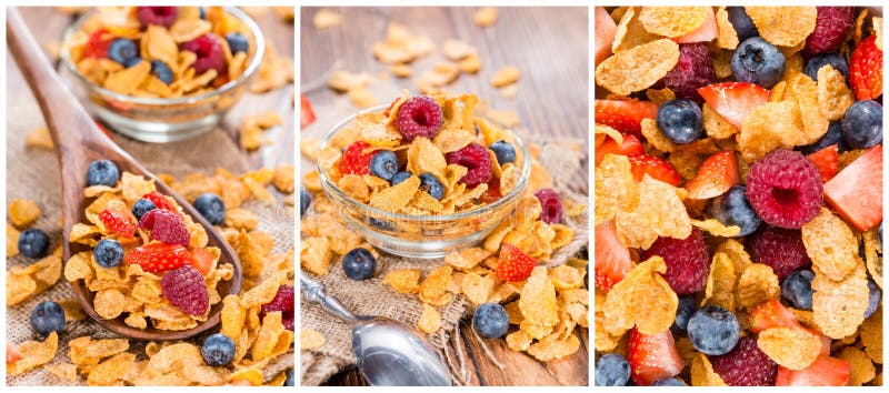 Cornflakes Collage stock photo. Image of golden, freshness - 45110310