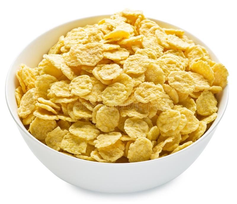 Cornflakes in Kom, Kruik Melk, Gele Servet En Lepel Stock Foto - Image of lijst, graan: 112906214