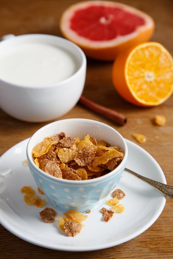 Cornflakes mix stock image. Image of mixed, rustic, food - 28717953