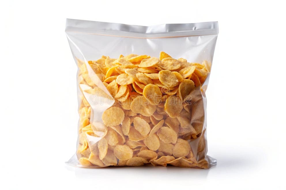 Cornflakes Packaging Transparent Mockup Stock Illustration ...