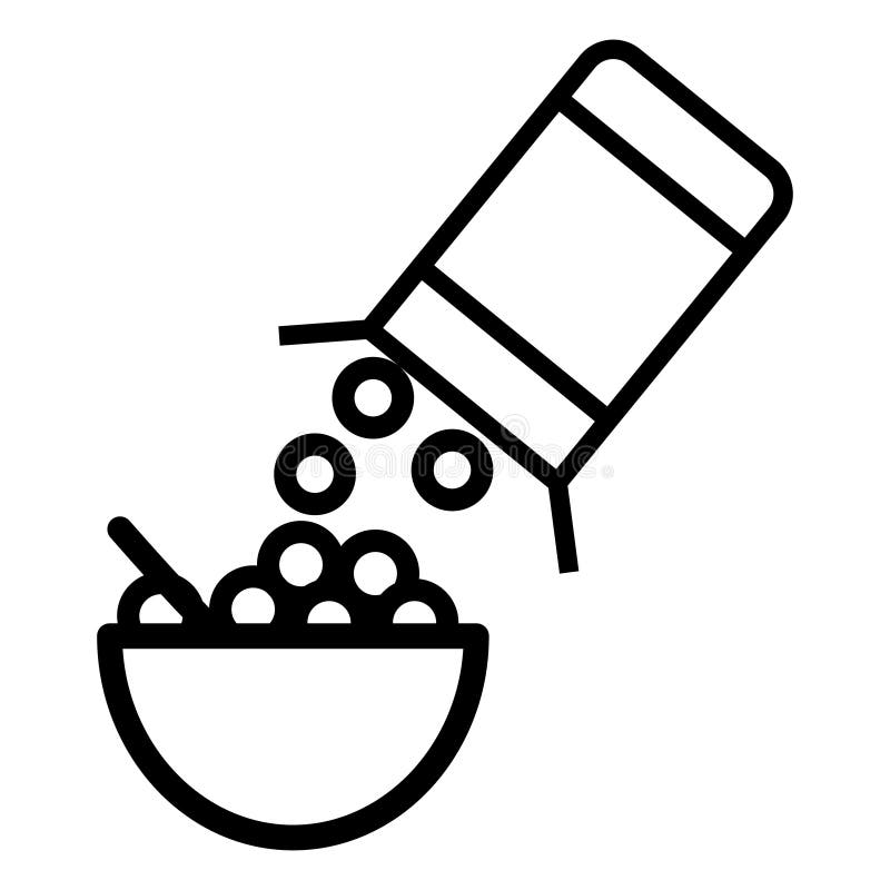 Cornflakes Vector Icon. Fast Breakfast Illustration Symbol. Crispy Sign ...