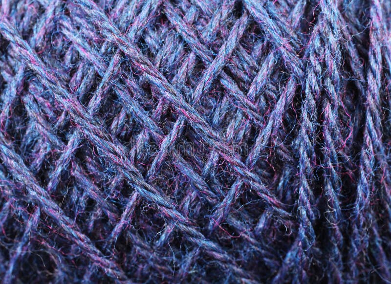 Cornflower Blue Yarn Texture Close Up Stock Image - Image of string ...