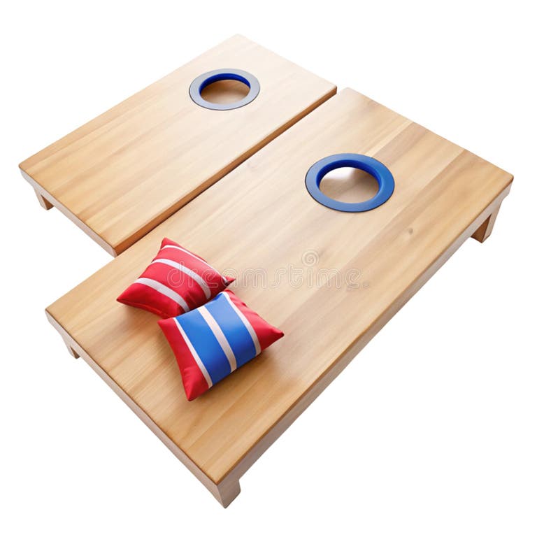 Cornhole Bean Bag Toss Isolated on Transparent Background Stock ...