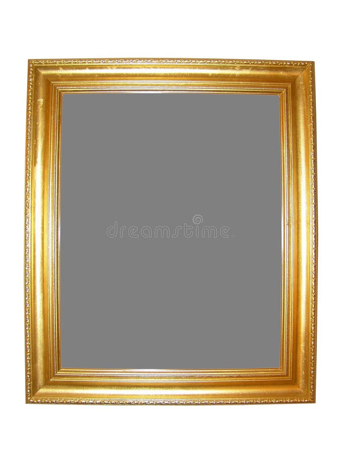 Cornice in bianco dell'oro immagine stock. Immagine di accumulazione ...