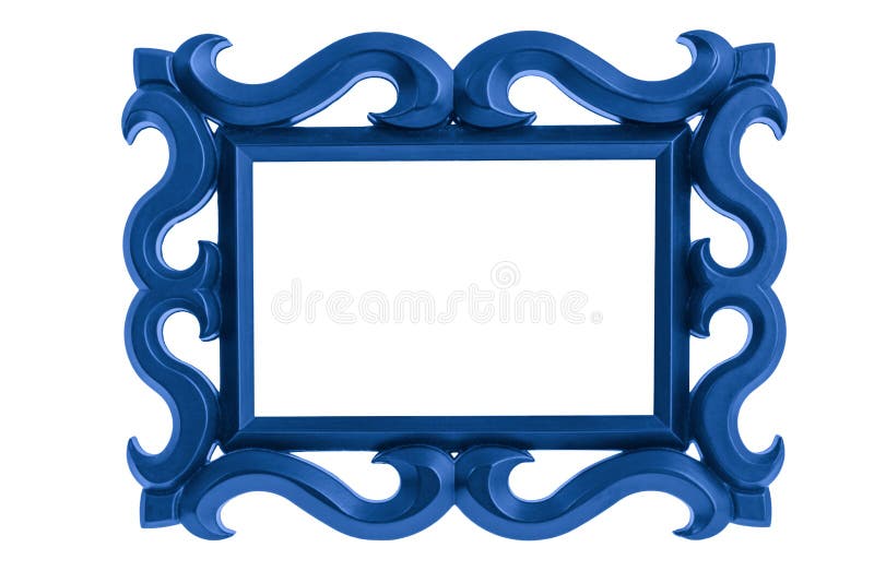 Cornice blu immagine stock. Immagine di background, rettangolare - 8524465