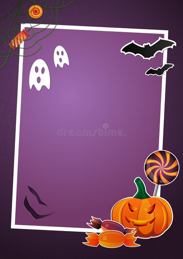 Cornice di Halloween illustrazione vettoriale. Illustrazione di ...