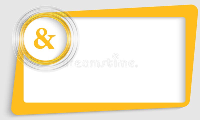 Cornice Di Testo E Cerchio Trasparente Con Il Segno & Illustrazione ...