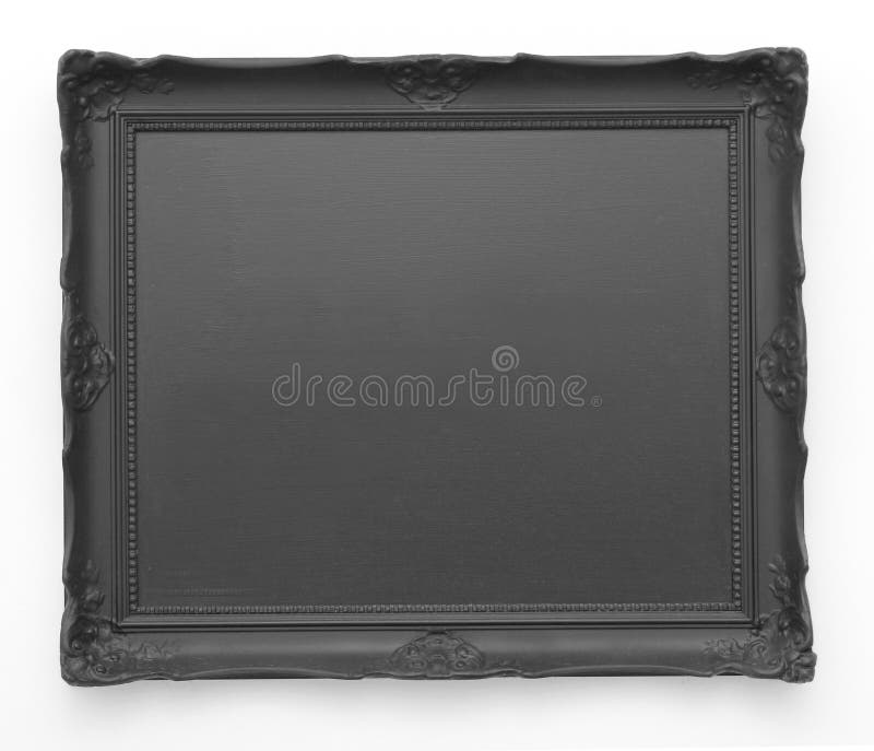Cornice nera classica immagine stock. Immagine di rappresentazione ...