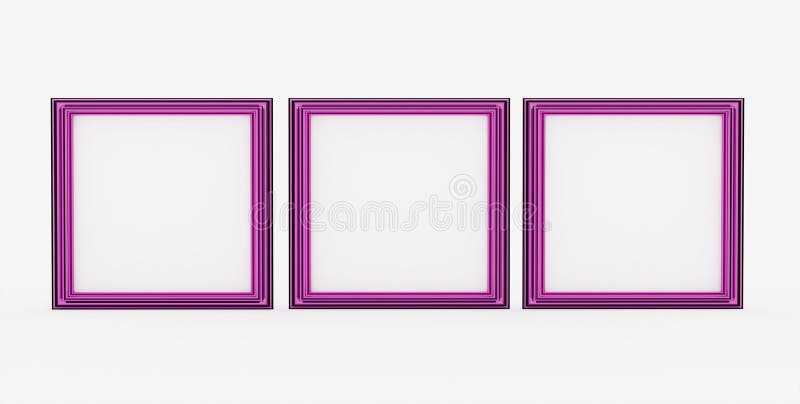Cornice rosa isolata illustrazione di stock. Illustrazione di oggetto ...