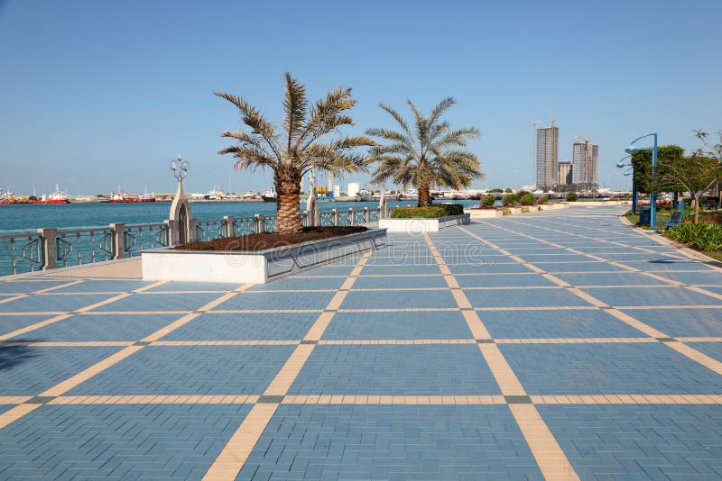 Corniche in Abu Dhabi stock image. Image of corniche - 36698429