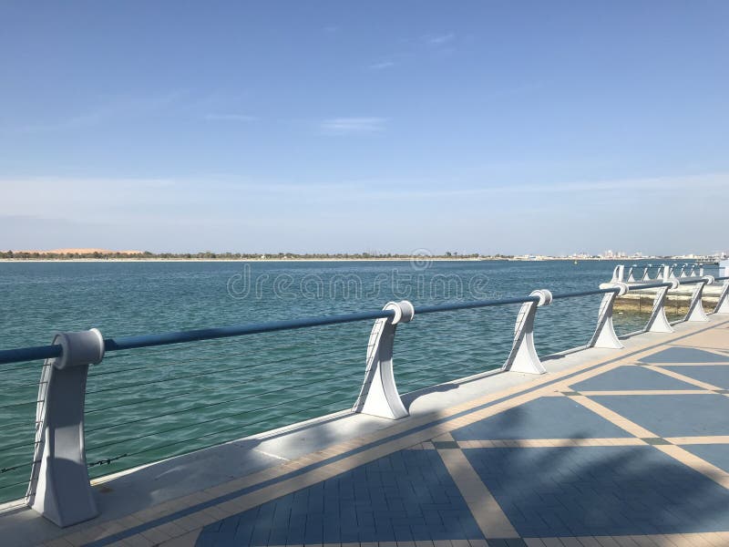 Corniche Beach, Abu Dhabi, UAE Stock Image - Image of beautiful, enjoy ...