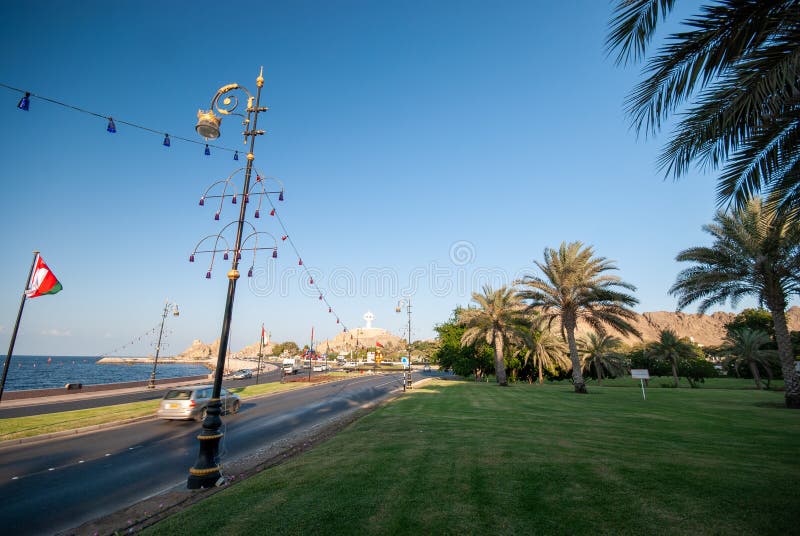 Corniche Mutrah Muscat editorial photo. Image of muscat - 184054751