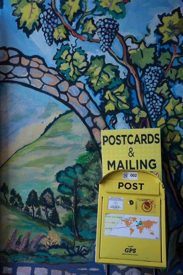 Corniglia,Cinque Terre, Italy - 27 June 2018: the Post Box at Corniglia ...
