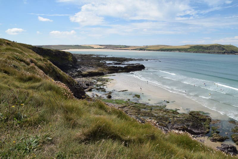 Cornish coast stock photo. Image of beach, cornish, water - 57783746