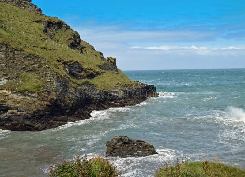 Cornish coast stock photo. Image of green, ocean, surf - 57784338