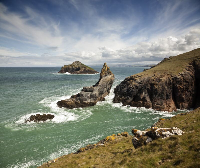 Cornish Coast stock image. Image of british, england - 40544757