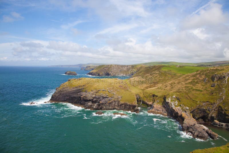 Cornish coastline stock image. Image of ocean, cliffs - 10440505