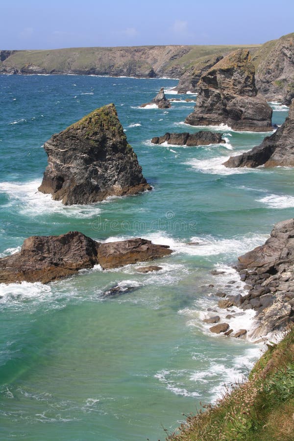 Cornish Coastline stock photo. Image of water, natural - 98203654