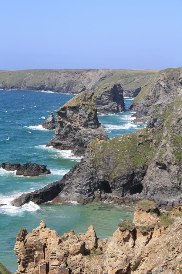 Cornish Coastline stock photo. Image of water, natural - 98203654