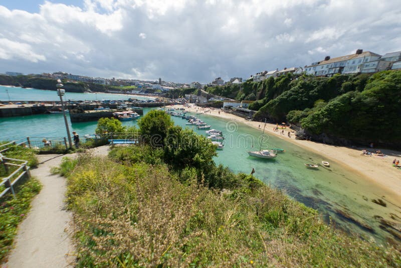 Cornish coastline stock photo. Image of water, inlet - 98032932