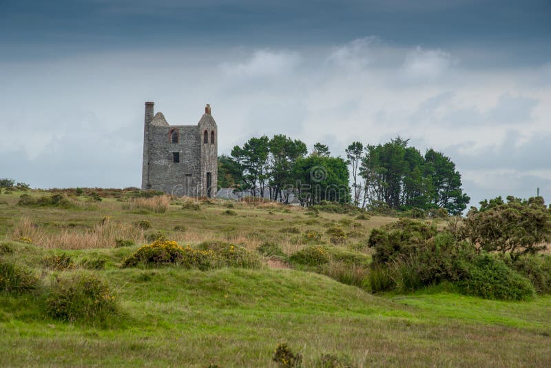 Cornish engine house stock photo. Image of remains, moor - 140340874