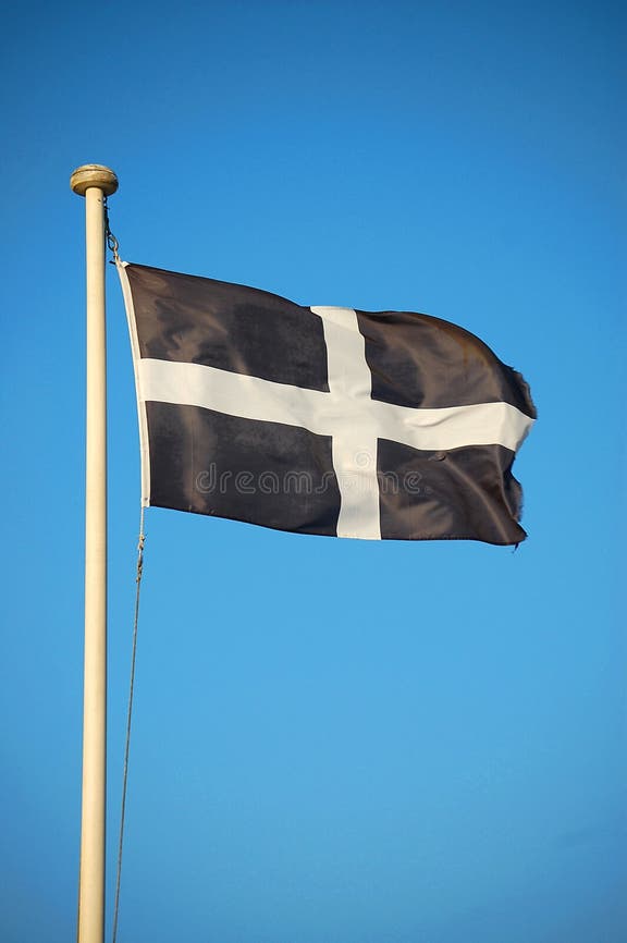 Cornish Flag of St Piran stock photo. Image of britain - 21232730