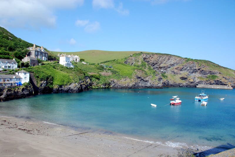 Cornish Harbour Scene stock image. Image of harbours, architecture - 27427