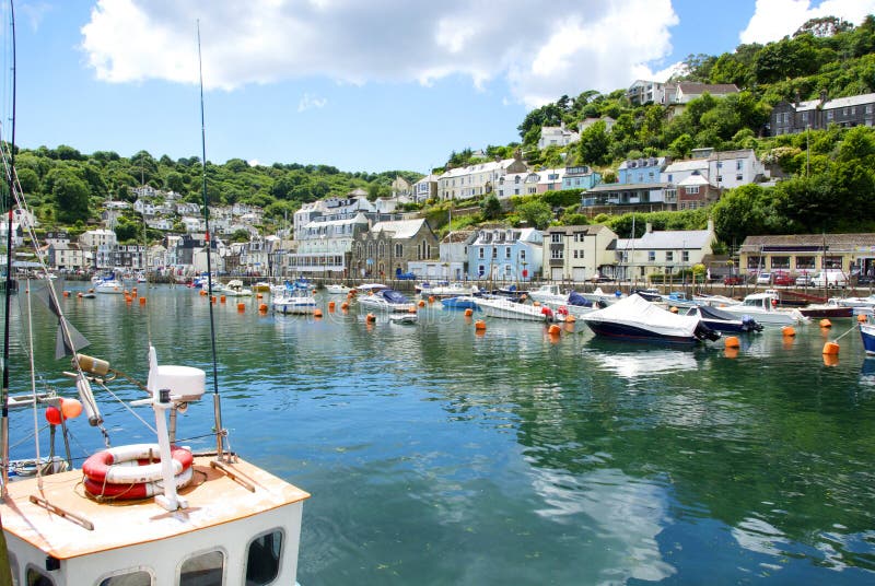 Cornish harbour stock image. Image of water, cornwall - 42409703