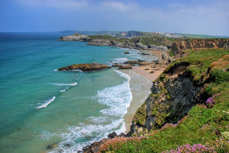 Cornish landscape stock image. Image of shoreline, horizon - 2654777