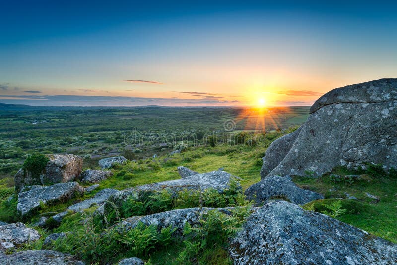 Cornish Moors stock image. Image of evening, helman, grassy - 42164609