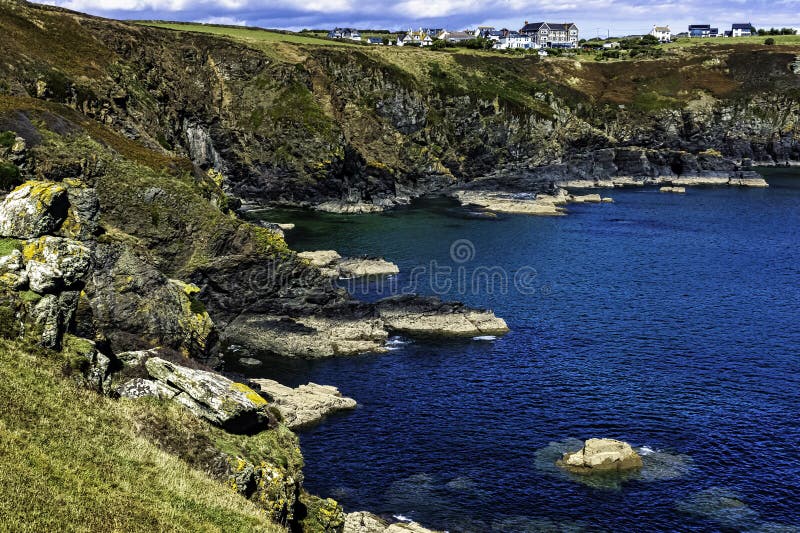 Cornish Ocean - View from the Lizard Point - Cornwall, UK Stock Photo ...