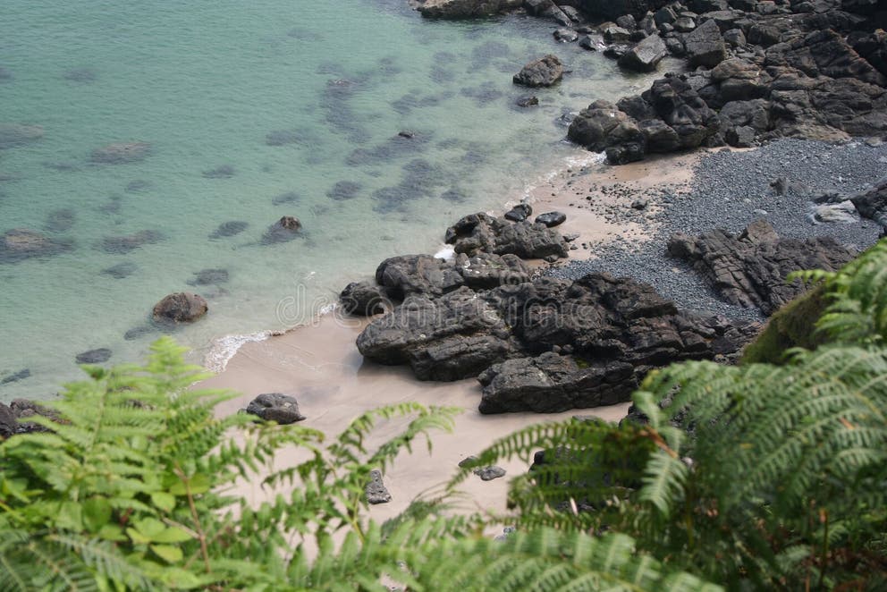 Secluded Zennor Beach stock photo. Image of beach, wild - 30282084