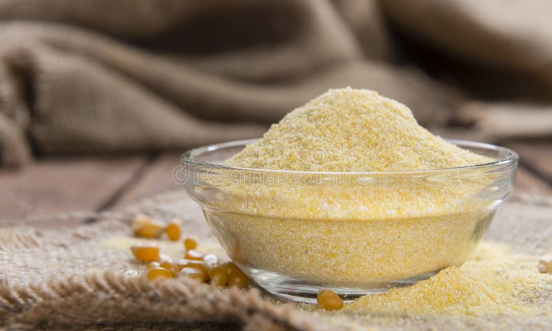 Cornmeal stock image. Image of cereal, mais, bowl, ingredient - 50642499