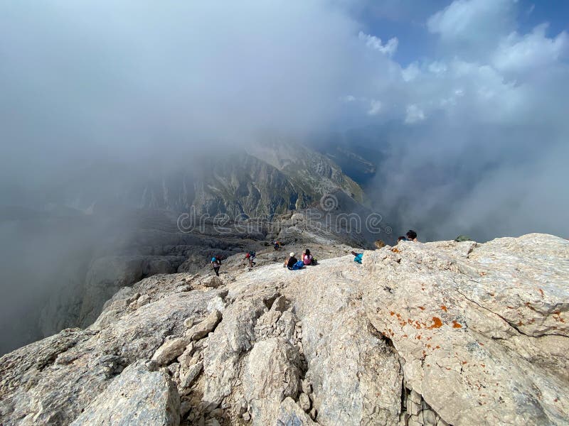 CORNO PICCOLO, ITALY - AUGUST 31, 2024: Panoramic View from the Summit ...
