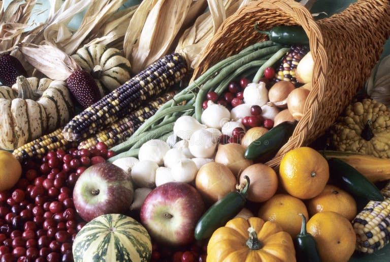 Cornucopia of Fall Bounty and Color. Stock Image - Image of bounty ...
