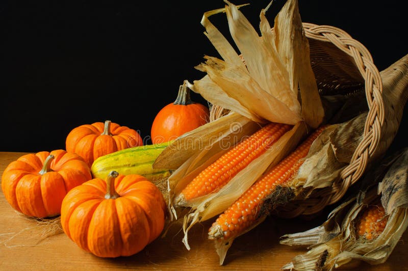 Cornucopia stock image. Image of corn, decoration, seasonal - 35134083