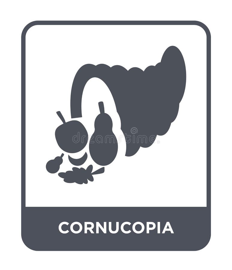 Cornucopia Icon Vector. Trendy Flat Cornucopia Icon from Thanksgiving ...
