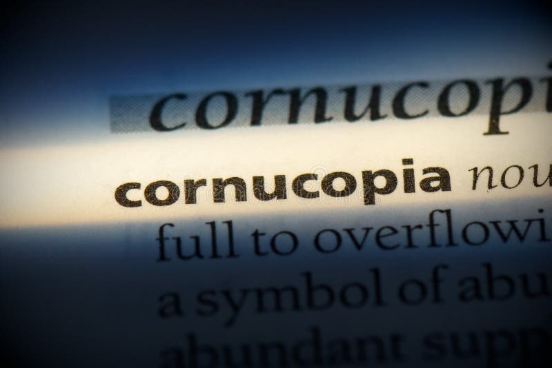 Cornucopia stock image. Image of info, macro, dictionary - 161393219