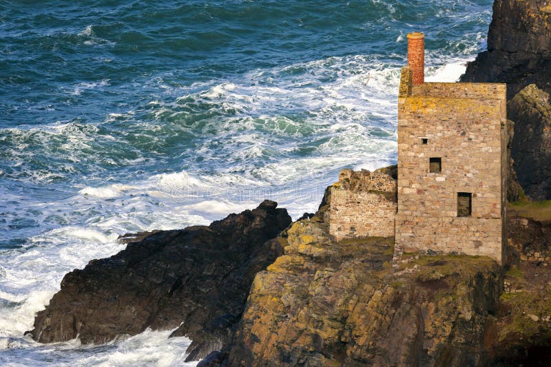Cornwall Cliff Mine Botallack Stock Photo - Image of area, seascape ...