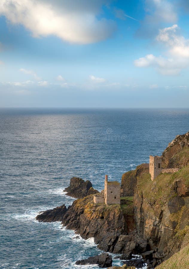 The Cornwall Coast stock image. Image of beach, landscape - 49645589