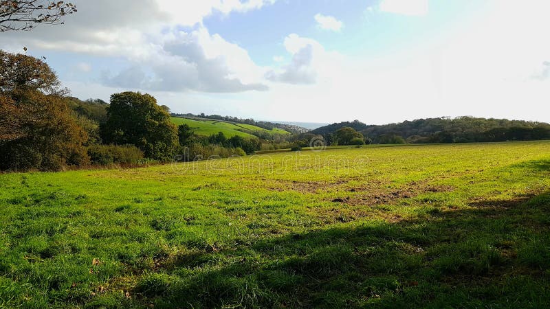 Cornwall Countryside in the Cornish Coast .uk Stock Image - Image of ...