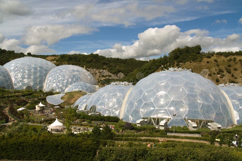 Eden Project, Bodelva, Cornwall, England. Editorial Stock Photo - Image ...