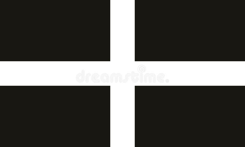 Cornwall - flag stock vector. Illustration of piran - 324334367