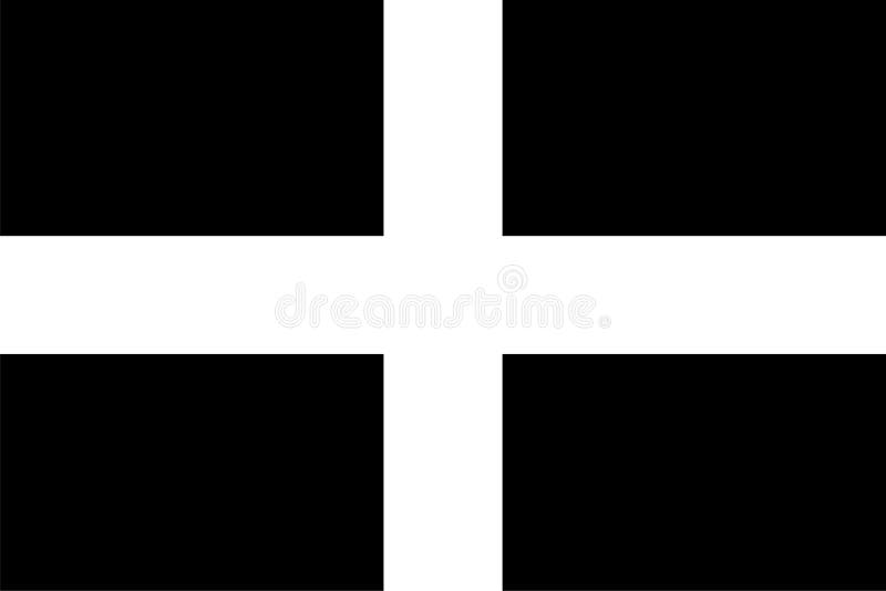 Cornwall Flag Vector Illustration Isolated. Stock Vector - Illustration ...