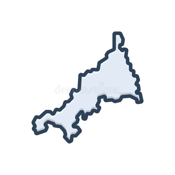 Cornwall Map Stock Illustrations – 260 Cornwall Map Stock Illustrations ...