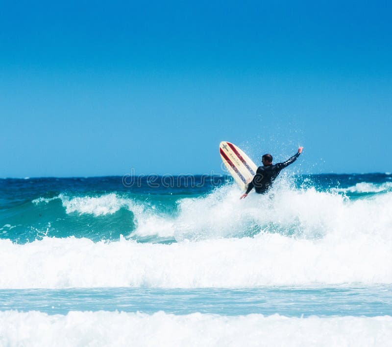 Cornwall surfer wipeout editorial photo. Image of sunny - 122320246