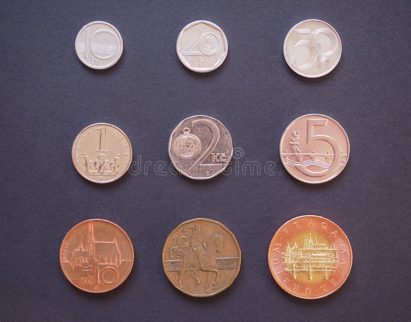 Coroas checas das moedas foto de stock. Imagem de coroa - 51939310