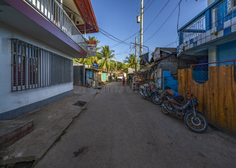 Coron city, Philippines editorial stock image. Image of house - 184356089