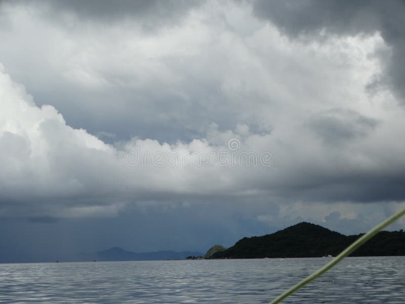 Coron, Palawan, Filipiny Wyspy Chmielenie Zdjęcie Stock - Obraz ...