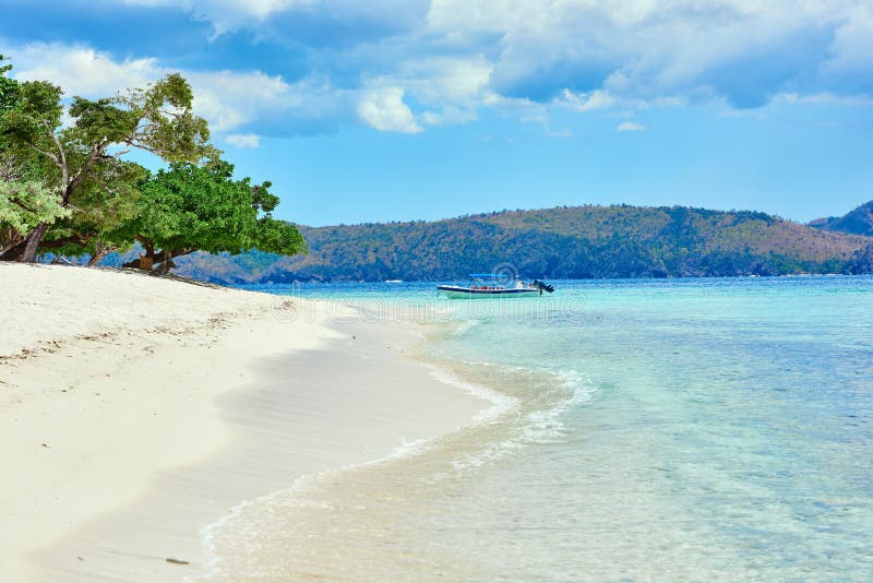Coron White Sand Beach Palawan Philippines Stock Photo - Image of ...